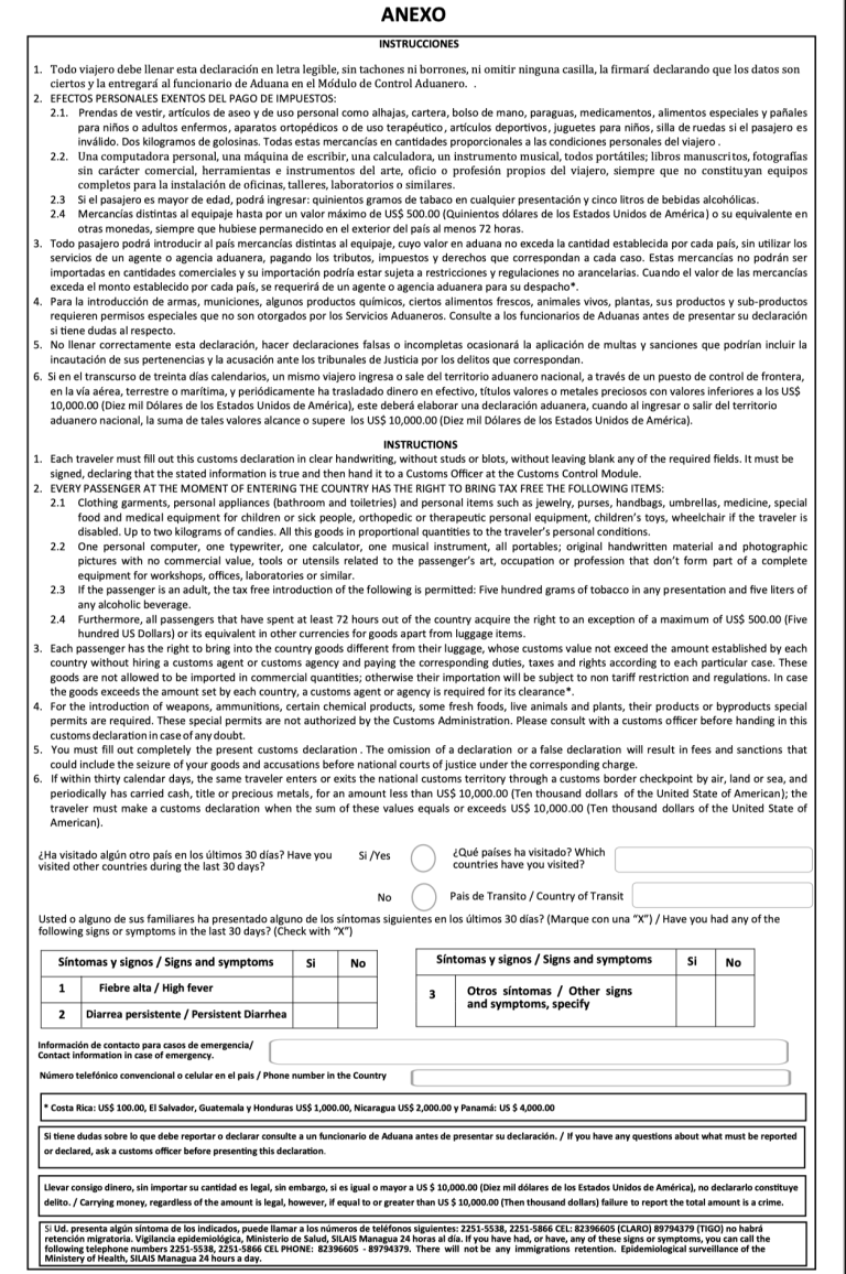 Documentos para Viajeros – Empresa Administradora de Aeropuertos Nacionales e Internacionales